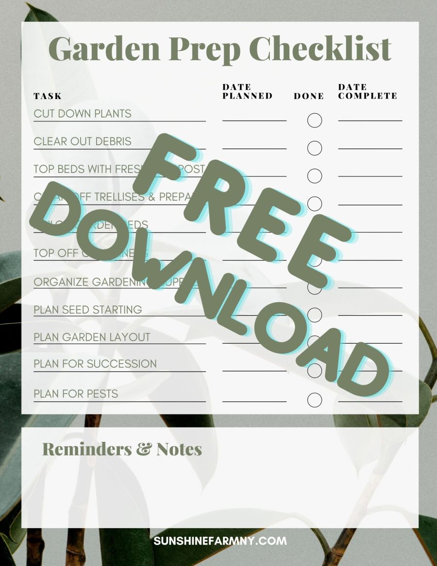 How to Prepare Your Garden for Spring Planting – SUNSHINE FARM